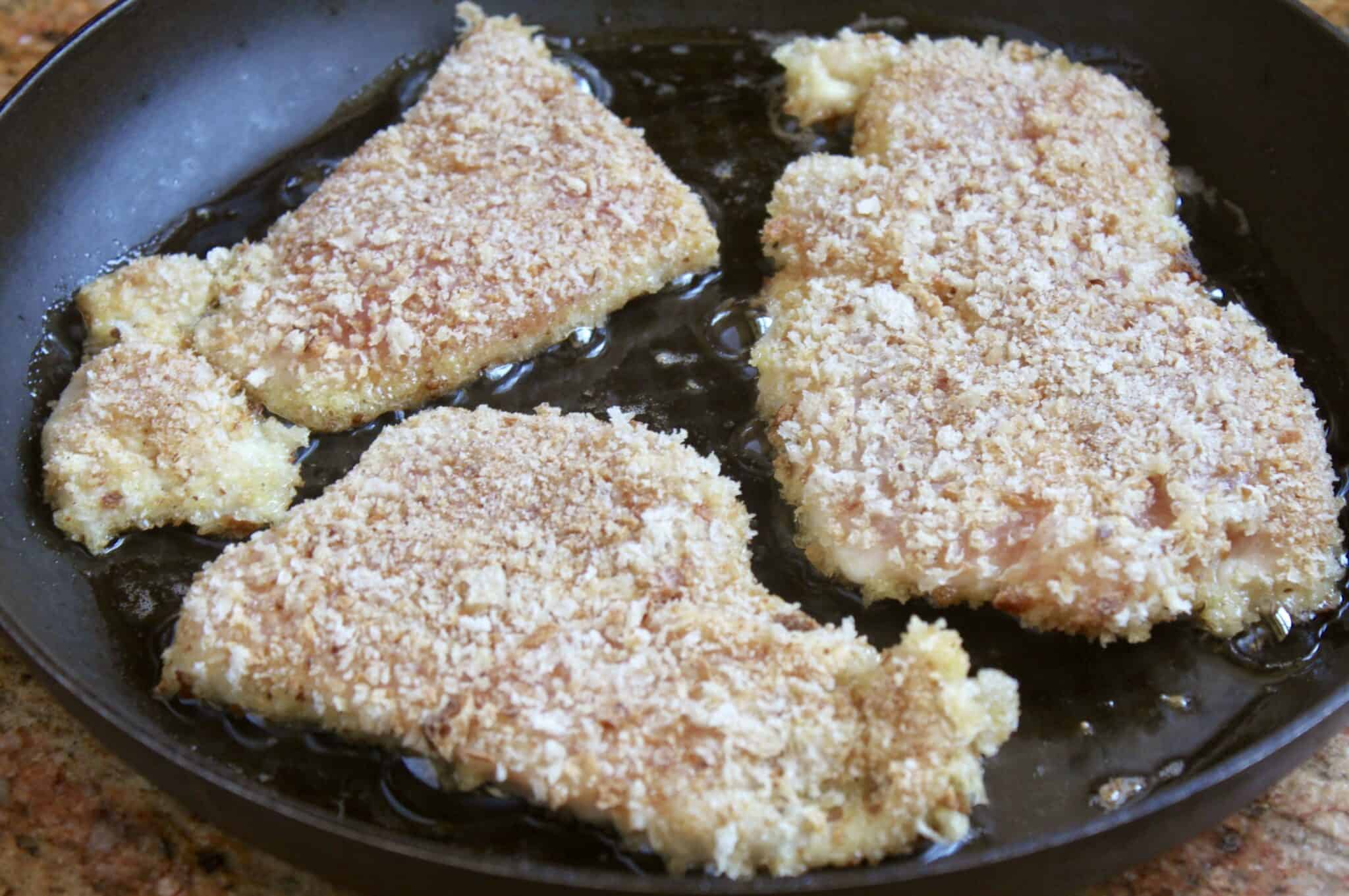 Turkey Cutlets (Breaded) with Leeks and Butter Sage Sauce - Authentic ...