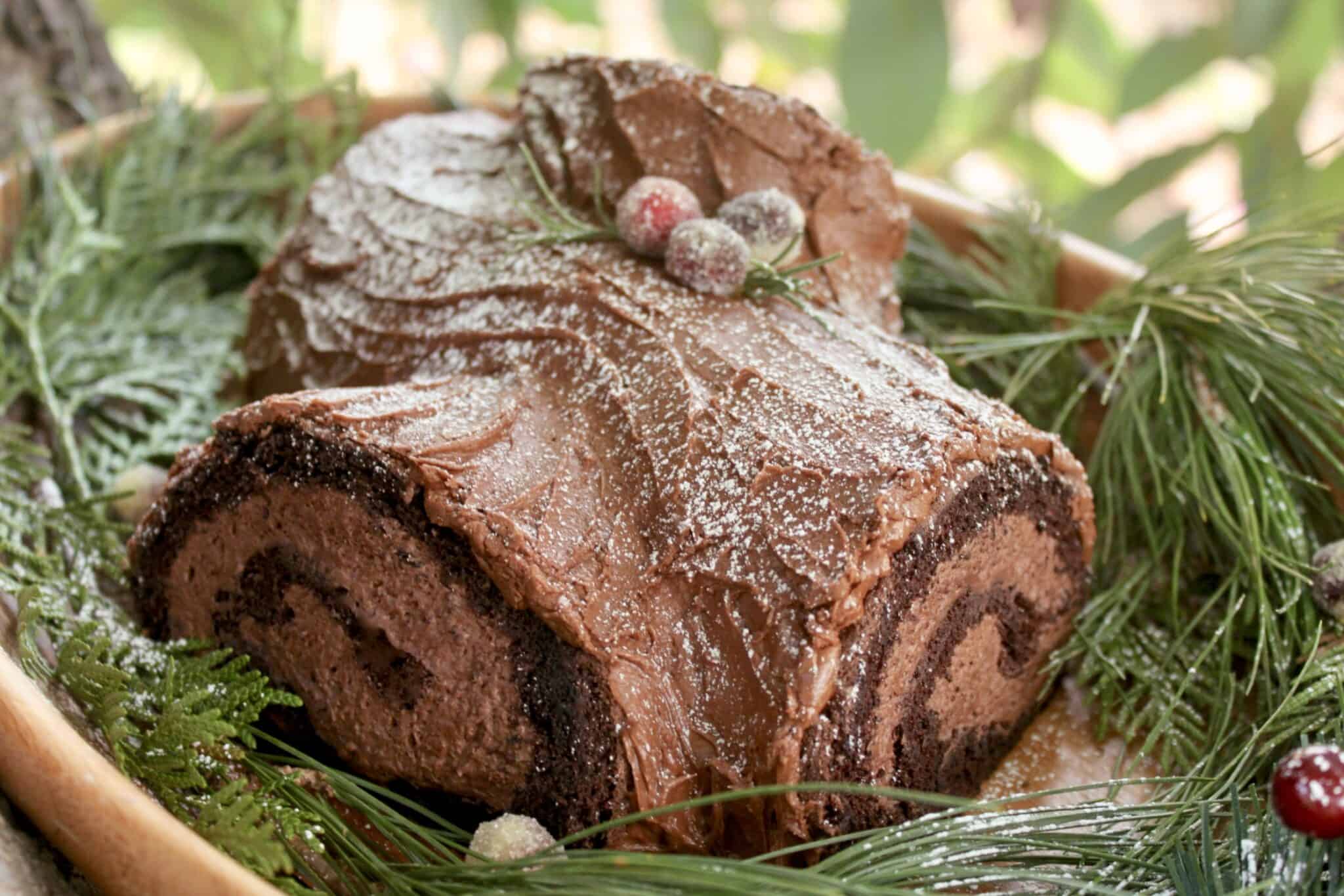 Yule Log Cake Easy Step By Step Instructions Christina s Cucina