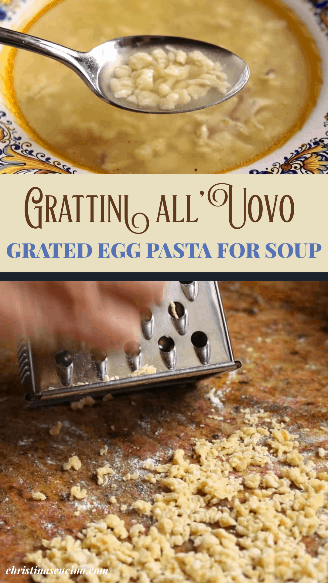 Grattini all'Uovo (Grated Egg Pasta for Soup) and My Family's Recipes ...