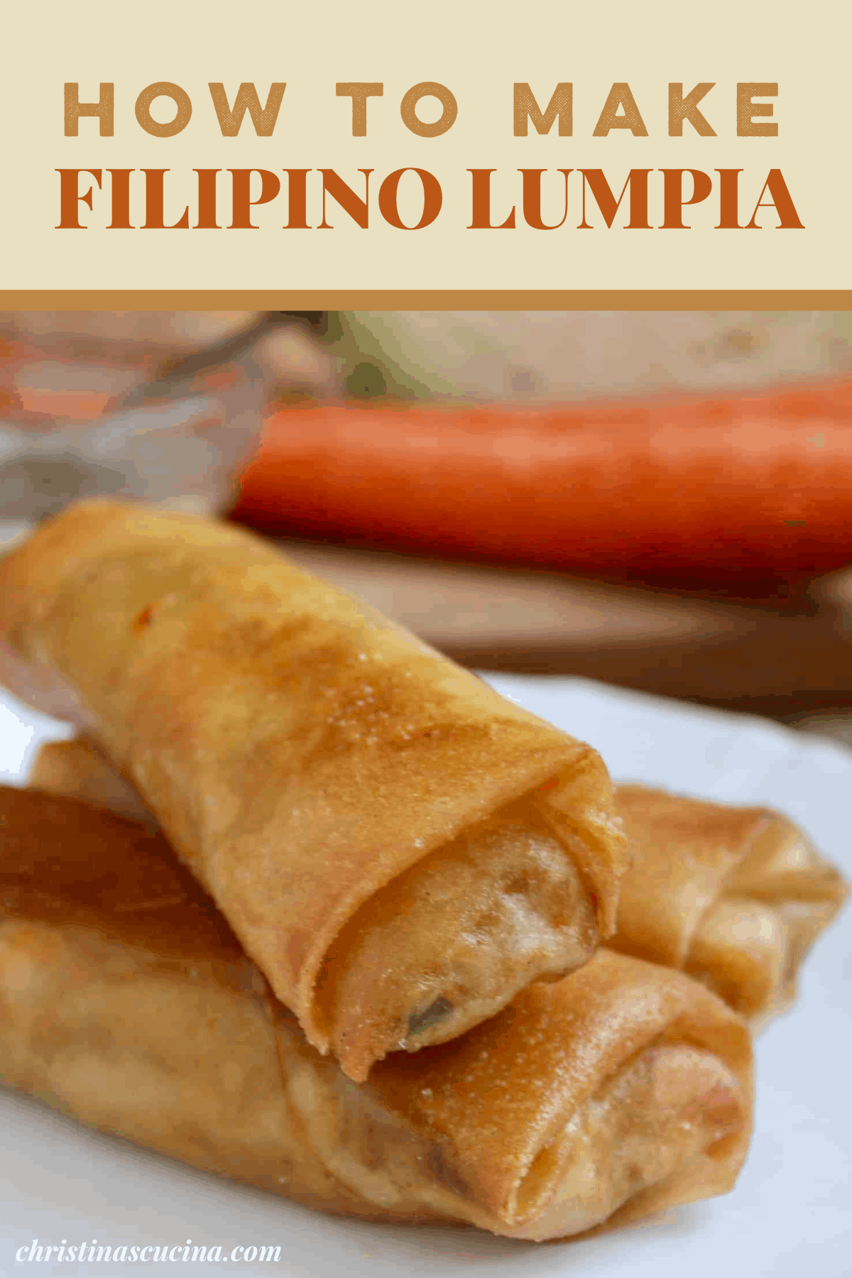 Filipino Lumpia with a Garlic and Black Pepper Vinegar Sauce ...