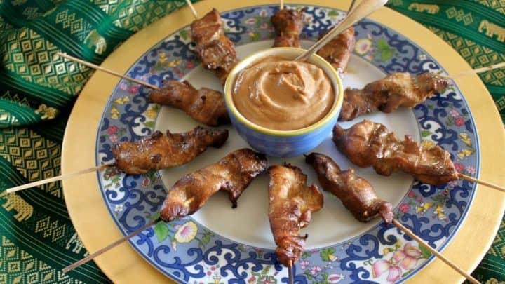 Singapore Chicken Satay with Peanut Sauce - Authentic Italian ...