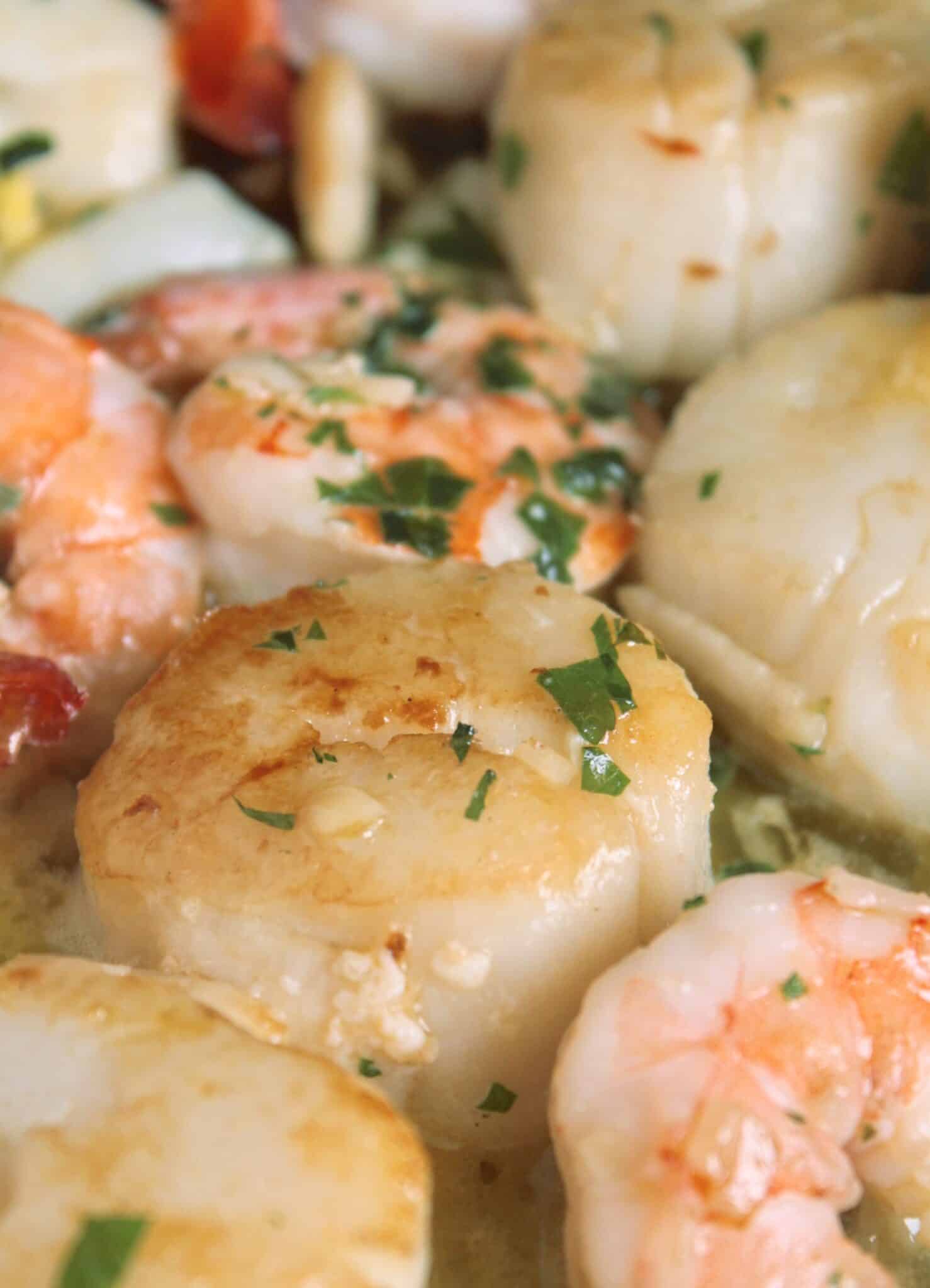 Seafood Pasta With Shrimp And Scallops And Garlic Christinas Cucina