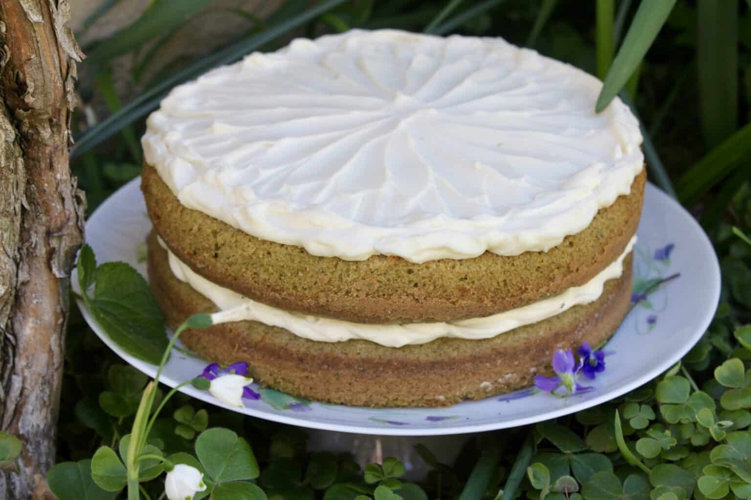 Green Cake or Moss Cake for St Patrick's Day (Made with Spinach ...