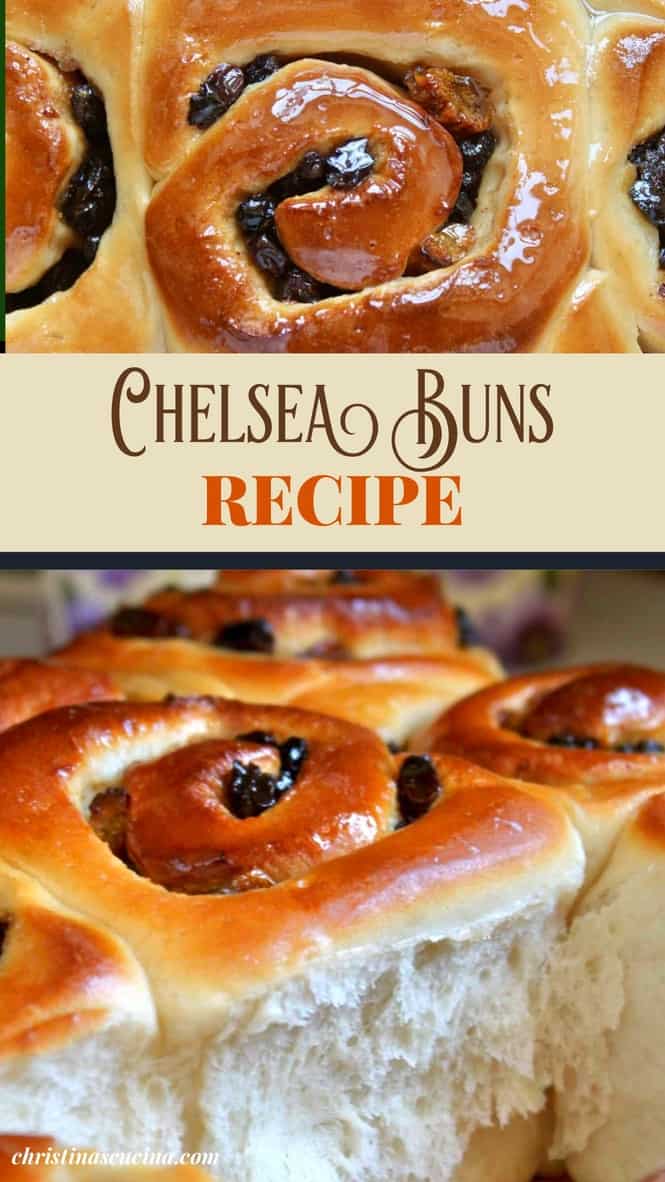 Chelsea Buns (British Buns Similar to Cinnamon Rolls) - Authentic ...