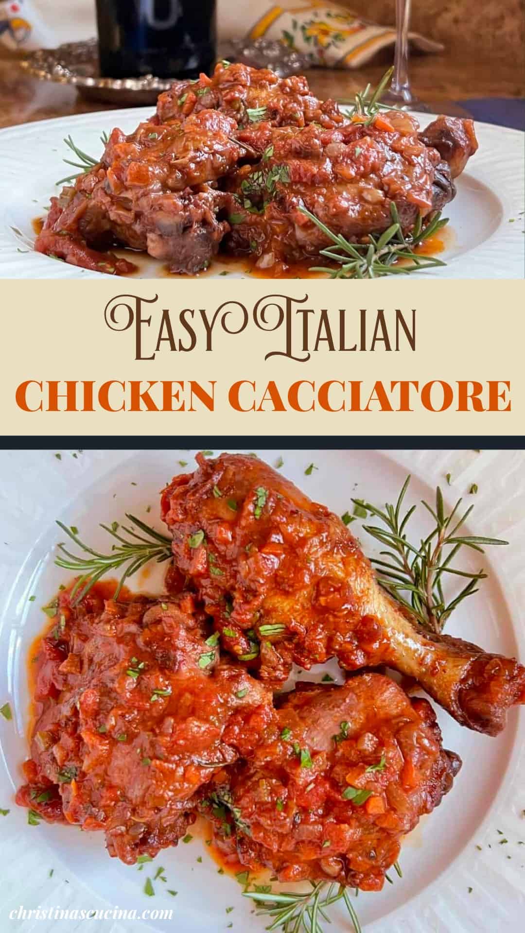 Chicken Cacciatore (Easy and Authentic Italian Recipe)-One Pan or Slow ...