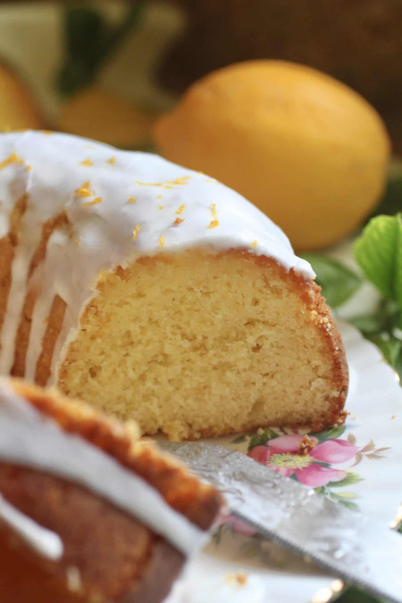 Meyer Lemon Cake (Lemon Bundt Cake with Glaze or Icing) - European Food ...